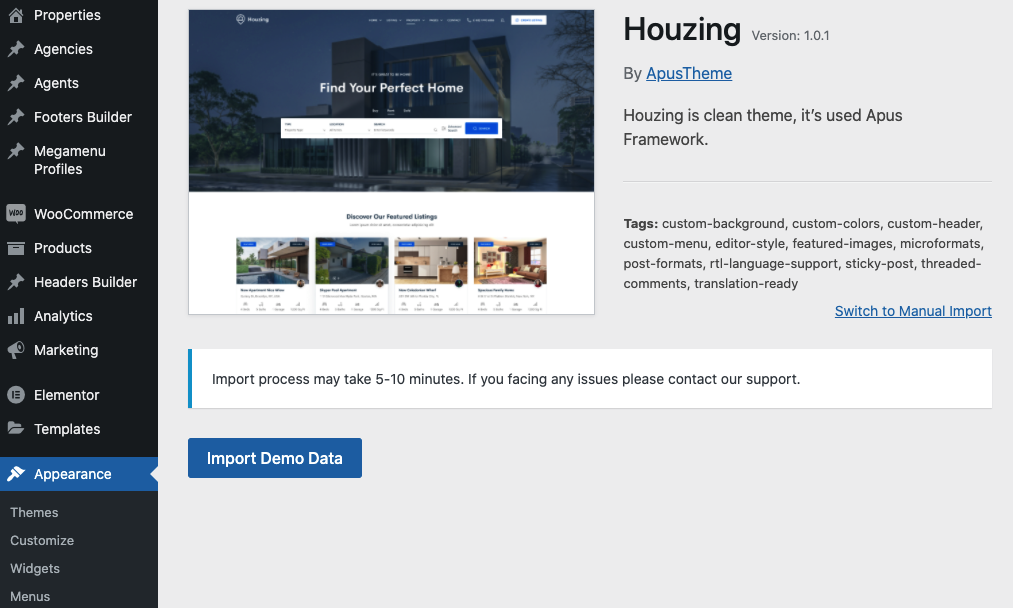 Justhome - Theme Documentation